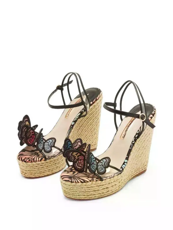 SOPHIA WEBSTER Jade Butterfly Heeled Espadrilles