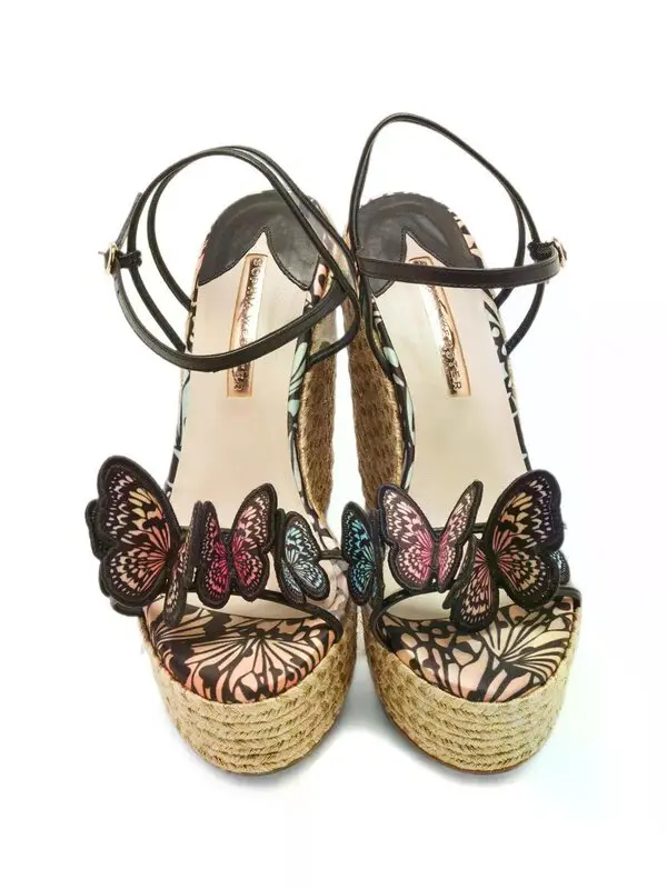 SOPHIA WEBSTER Jade Butterfly Heeled Espadrilles