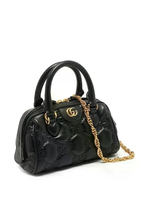 Gucci Gg Matelassé Quilted Mini Tote Bag - Black