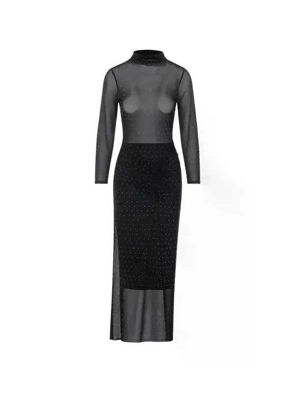 Liu Jo Long Tulle Dress With Rhinestones