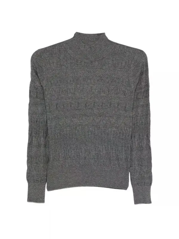 Iceberg Logo-intarsia High-neck Sweater