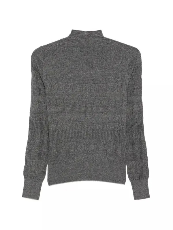 Iceberg Logo-intarsia High-neck Sweater