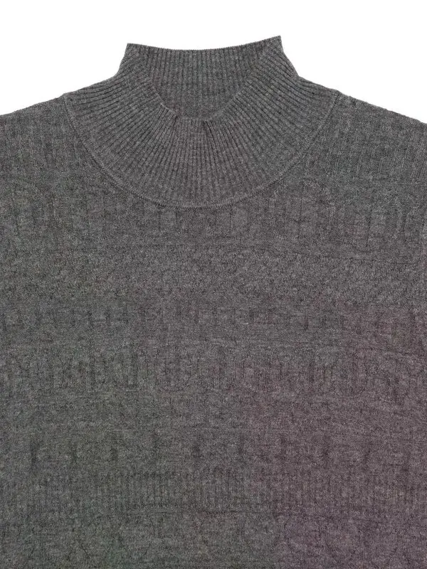 Iceberg Logo-intarsia High-neck Sweater