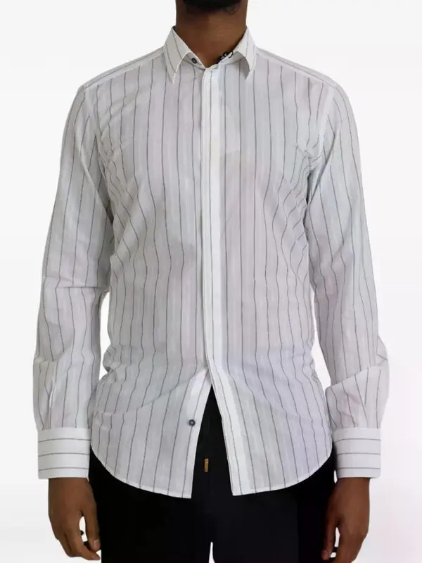 Dolce & Gabbana Pinstripe-print Shirt - White