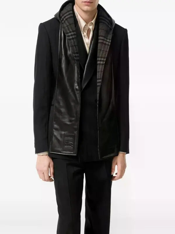 Burberry Leather Hooded Scarf