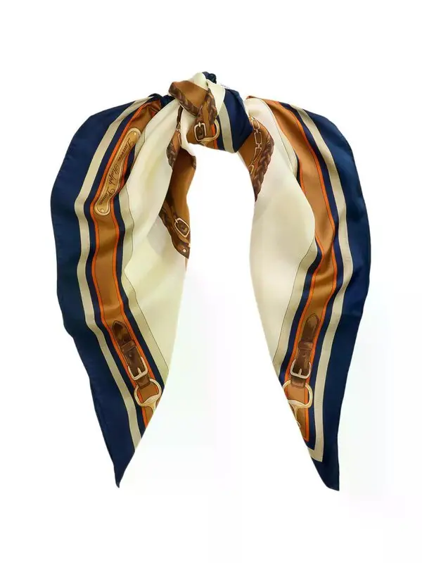 Ralph Lauren Equestrian-print Silk Scarf