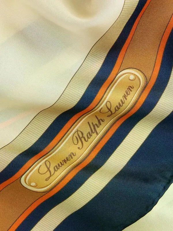 Ralph Lauren Equestrian-print Silk Scarf