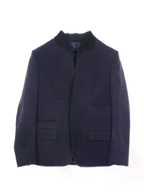 Alexander McQueen 2000s Cut-off Buttonless Jacket