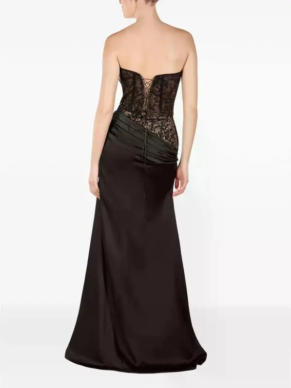 ANDREEA VENECIUC Noemie Lace-panelled Gown