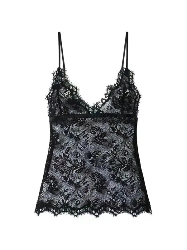 Isabel Marant Étoile Adiena Floral Lace Camisole - Black