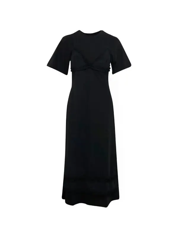 Ulla Johnson Tallis Ruffled Midi Dress - Black