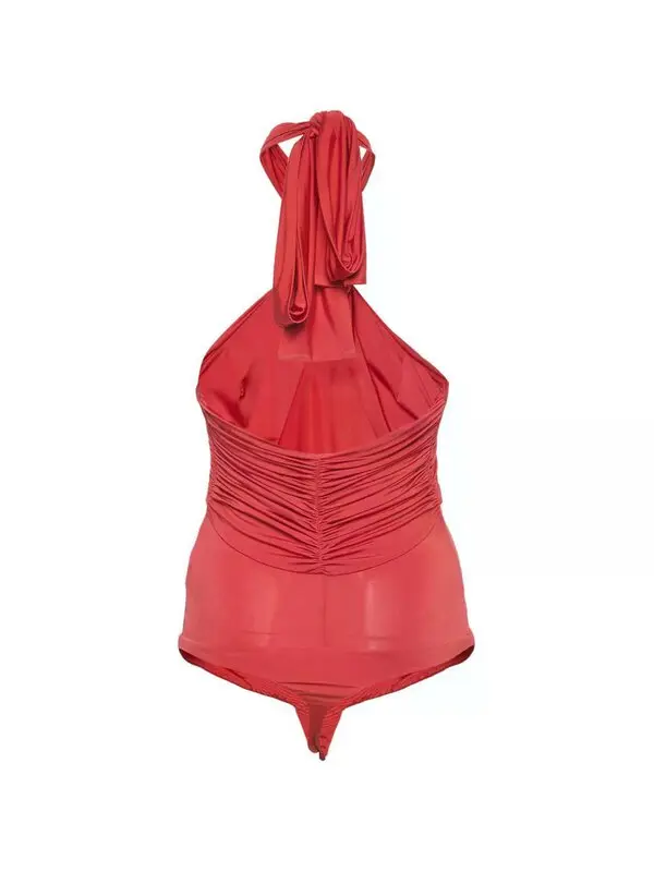 Elisabetta Franchi Ruched Halterneck Bodysuit