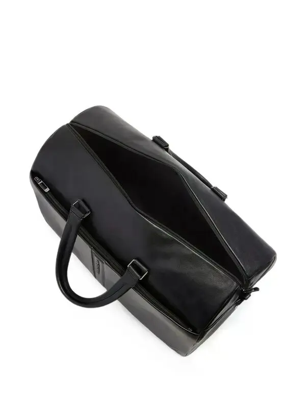 PIQUADRO Logo-plaque Leather Holdall