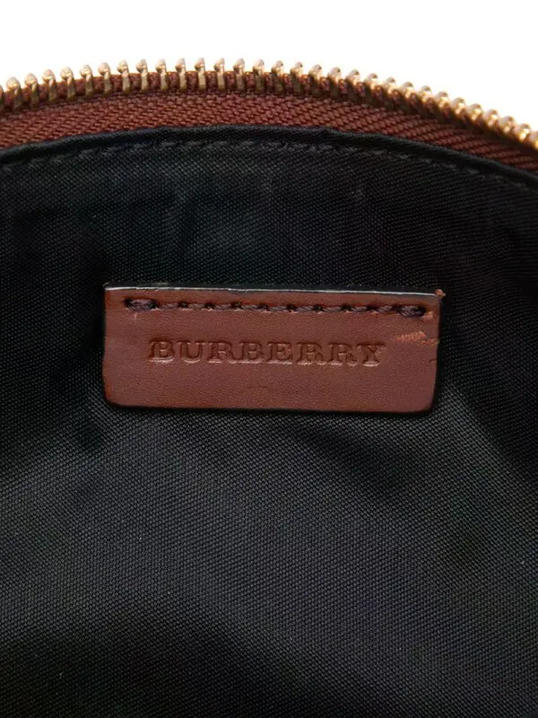 Burberry 2000-2017 House Check Canvas Bridle Peyton Crossbody Bag