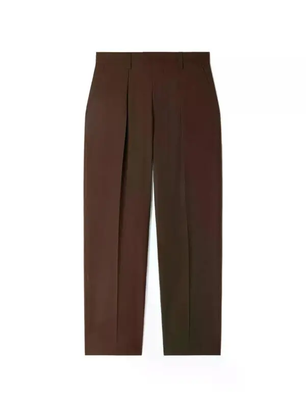 Sandro Wide-leg Wool Trousers - Brown