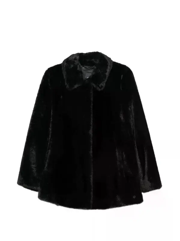 Marina Rinaldi Faux-fur Coat - Black