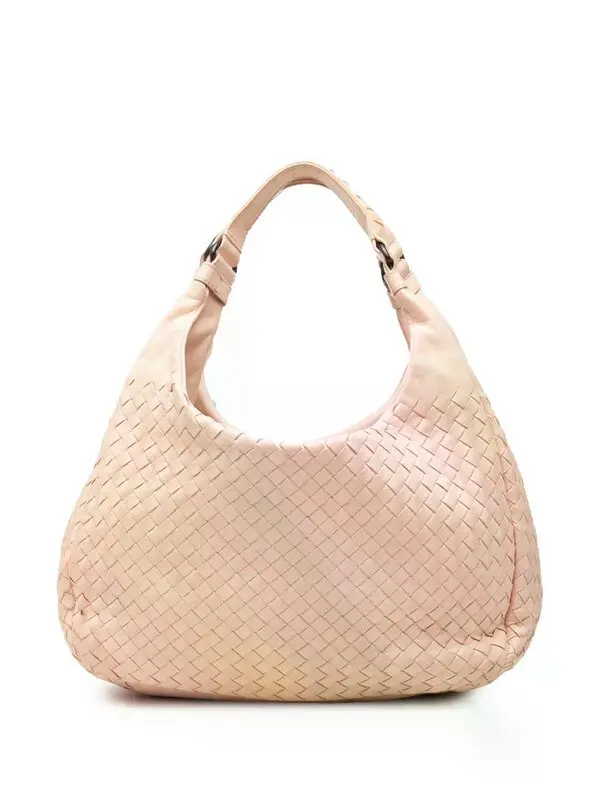 Bottega Veneta 2007-2011 Medium Nappa Intrecciato Campana Hobo Bag - Pink