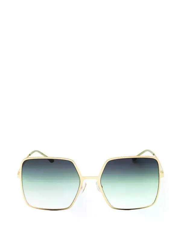 Isabel Marant Étoile Oversized Geometric-frame Sunglasses - Gold