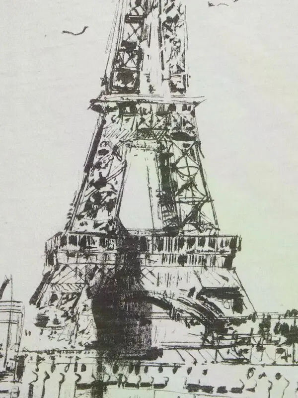 Dior Eiffel Tower Print T-shirt