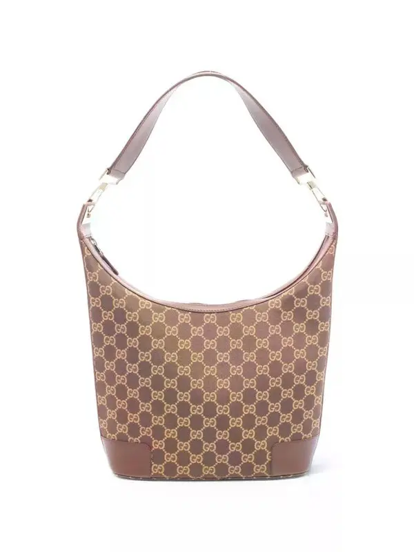 Gucci 2010s Gg Canvas Shoulder Bag - Brown
