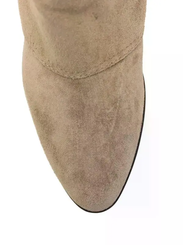 Chloé Anouk Ruffled Ankle Boots - Neutrals