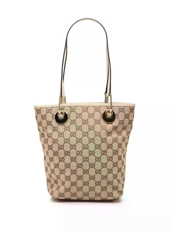 Gucci 2000-2015 Gg Canvas Eclipse Tote Bag - Neutrals