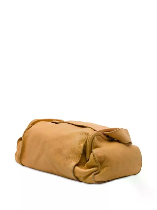 Bottega Veneta 2000-2007 Leather Side Pocket Shoulder Bag