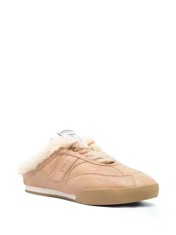 Chloé Kick Shearling-lined Sneakers