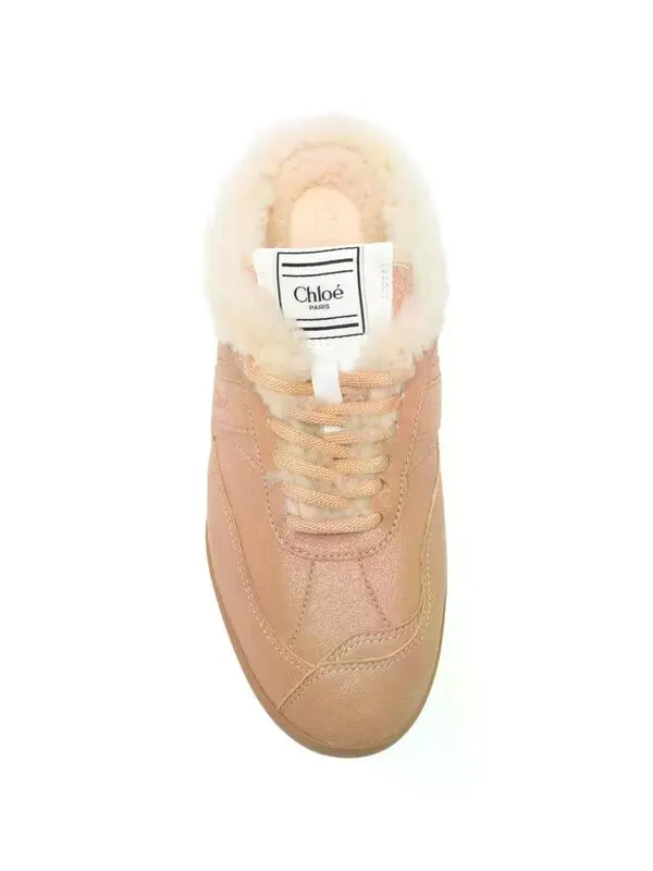 Chloé Kick Shearling-lined Sneakers