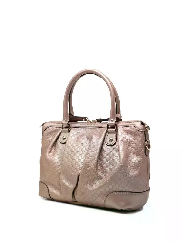 Gucci 2000-2015 Metallic Microguccissima Sukey Satchel