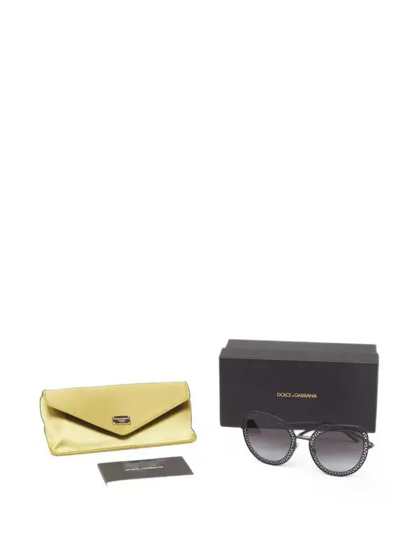 Dolce & Gabbana Devotion Butterfly-frame Sunglasses - Black