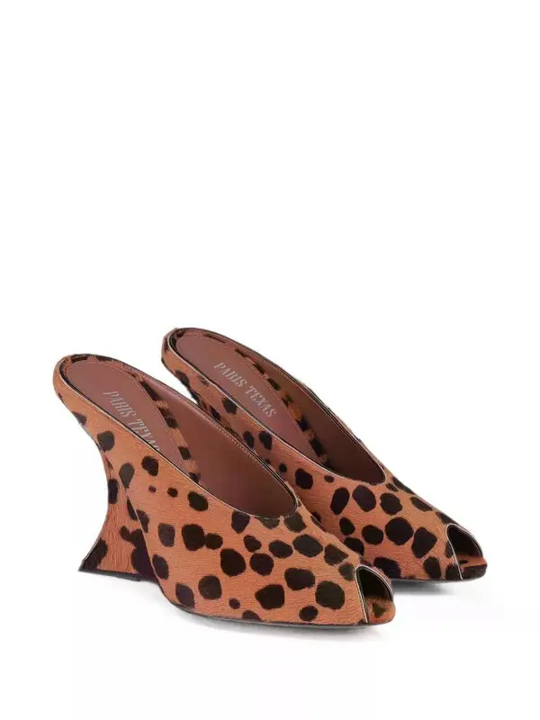 Paris Texas Nina Leopard-print Mules