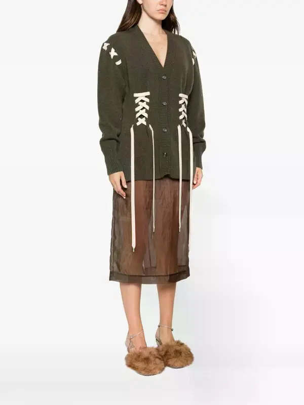 Simone Rocha Sculpted Corset Cardigan
