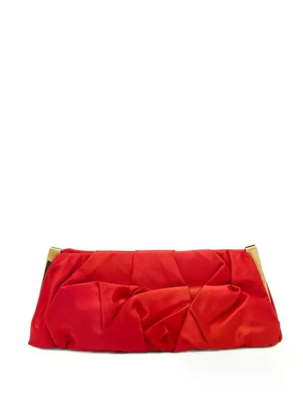 Dolce & Gabbana Miss Lady Satin Clutch Bag - Red