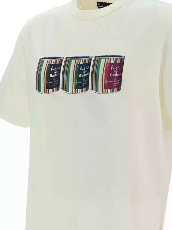 Barbour X Paul Smith Loves Graphic-print T-shirt - Neutrals