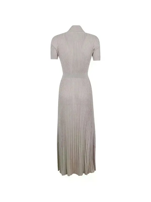 Gabriela Hearst Ribbed-knit Short-sleeve Maxi Dress
