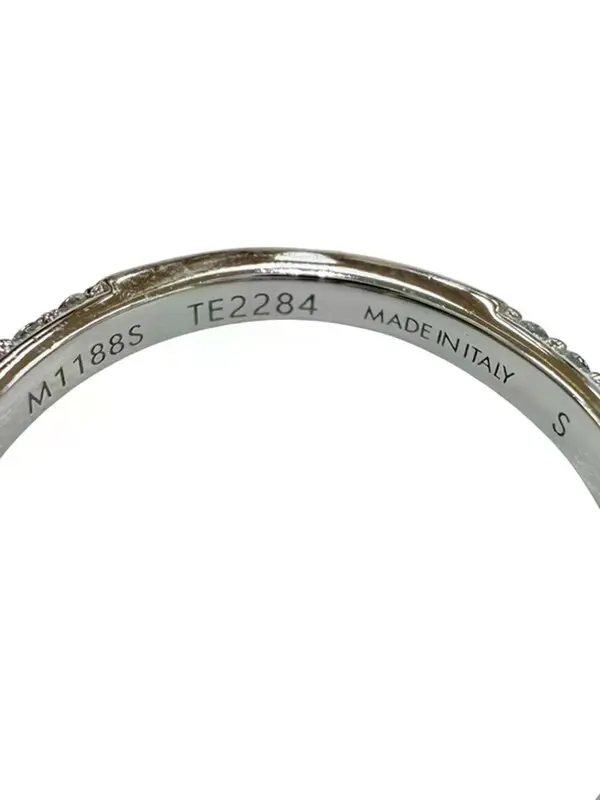 LOUIS VUITTON 2024 Palladium Plated And Strass Iconic Ring Metal Costume Ring