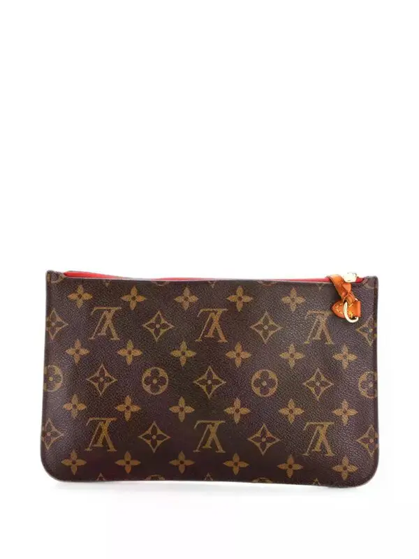 LOUIS VUITTON Neverfull Pochette Monogram Canvas Large Pouch