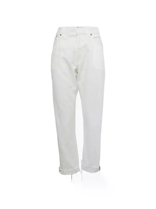 Dior Cuffed-hem Straight-fit Jeans