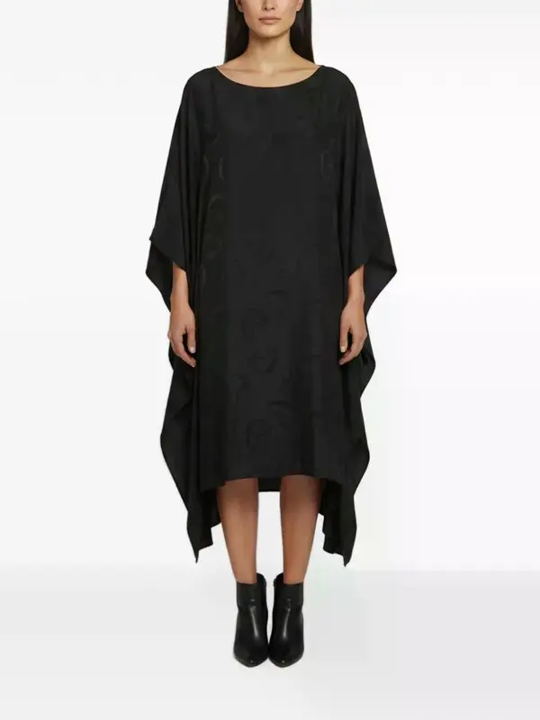 Roberto Cavalli Panther Jacquard Kaftan Midi Dress