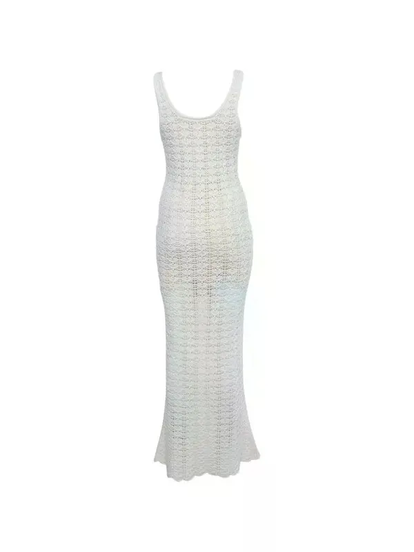 Alice + Olivia Veronique Pointelle Knit Maxi Dress - Neutrals