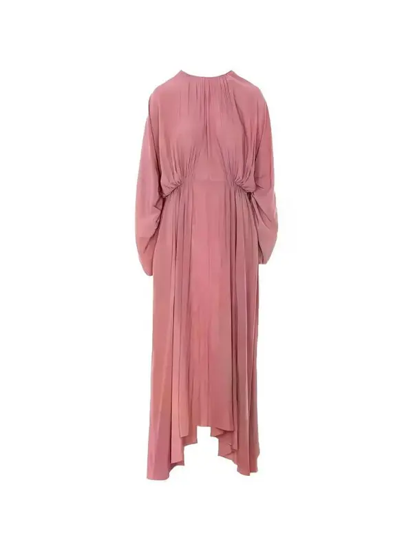 LANVIN Gathered Open-back Asymmetric Dress