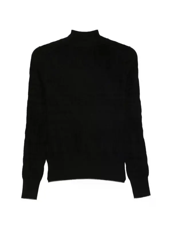 Iceberg Cable-knit Turtleneck Sweater