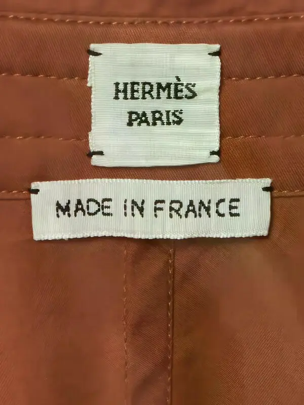Hermès Ruffle-trim Zip-up Midi Dress