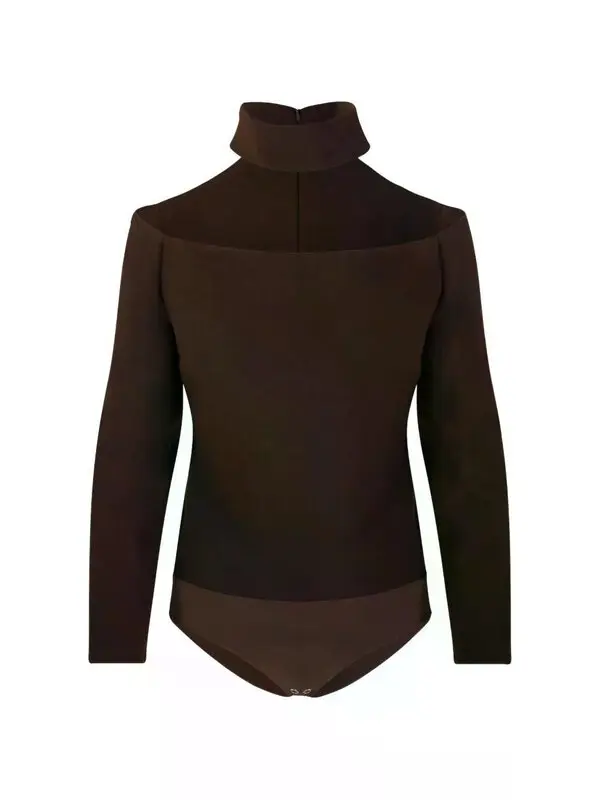 OSCAR THE COLLECTION Aimée Cut-out High-neck Bodysuit