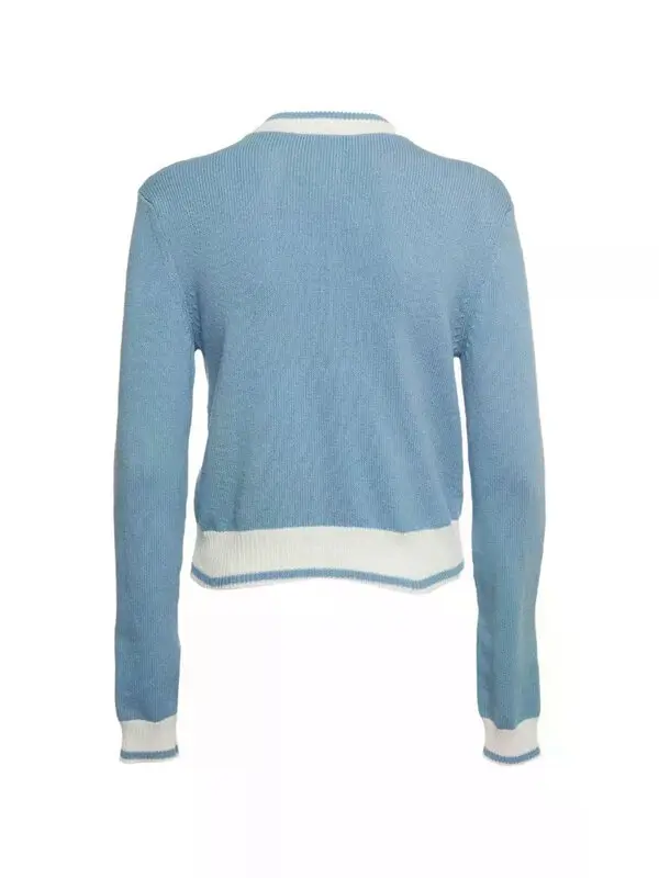 Balmain Logo Embroidered Knit Cardigan