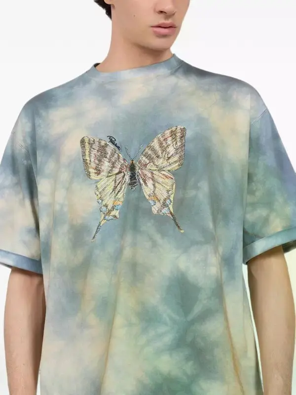 Roberto Cavalli Tie-dye Butterfly-print T-shirt