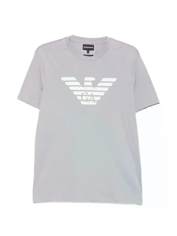 Emporio Armani Logo-print T-shirt - Grey