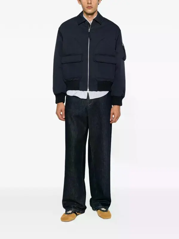 Maison Kitsuné Logo-patch Bomber Jacket