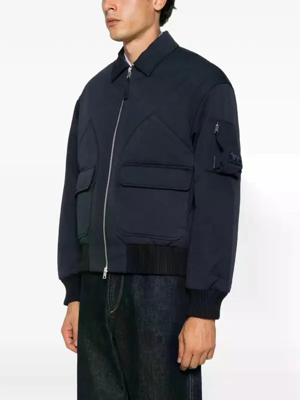 Maison Kitsuné Logo-patch Bomber Jacket